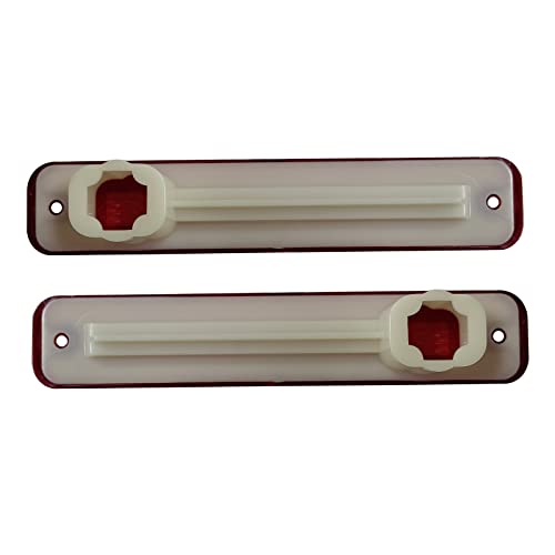 KYYET Rear Red Lens Side Marker Light Housing Fits for Ford F Series Truck 1973-1979/ Bronco 1978-1979/ E-Series Econoline 1975-1991