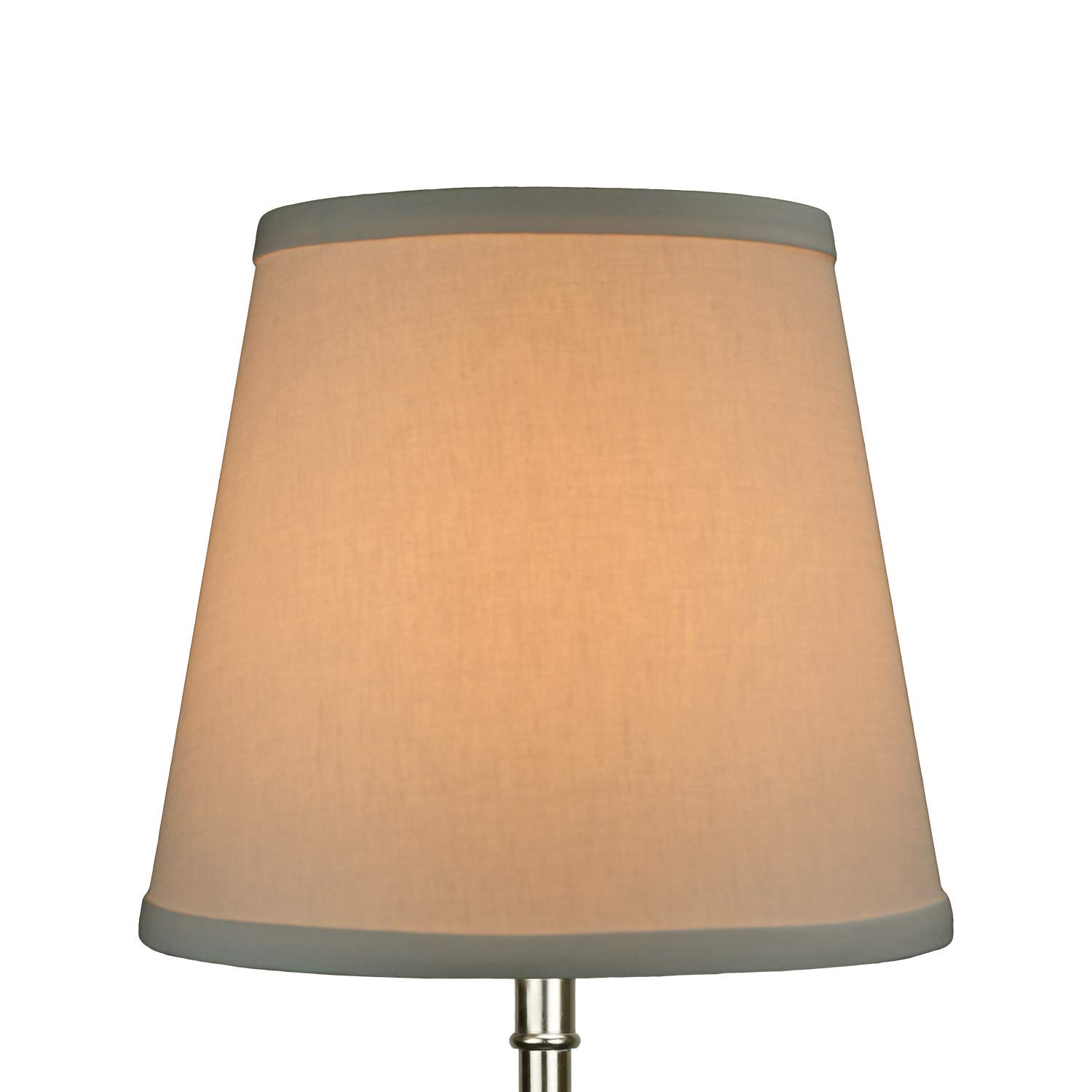 FenchelShades.com 7" Top Diameter x 10" Bottom Diameter 9" Slant Height Lampshade USA Made (Ivory)