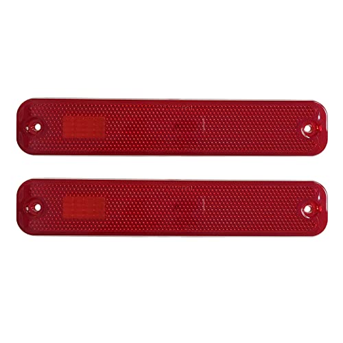 KYYET Rear Red Lens Side Marker Light Housing Fits for Ford F Series Truck 1973-1979/ Bronco 1978-1979/ E-Series Econoline 1975-1991