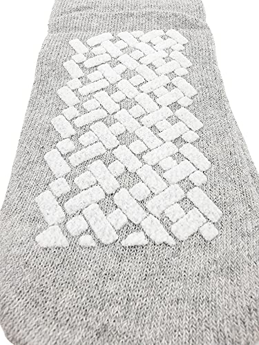 Anti-Slip Slipper Socks, 6-12 Pairs, Gripper Bottom Unisex Men Women Indoor House Non-Skid Hospital Sock Bulk