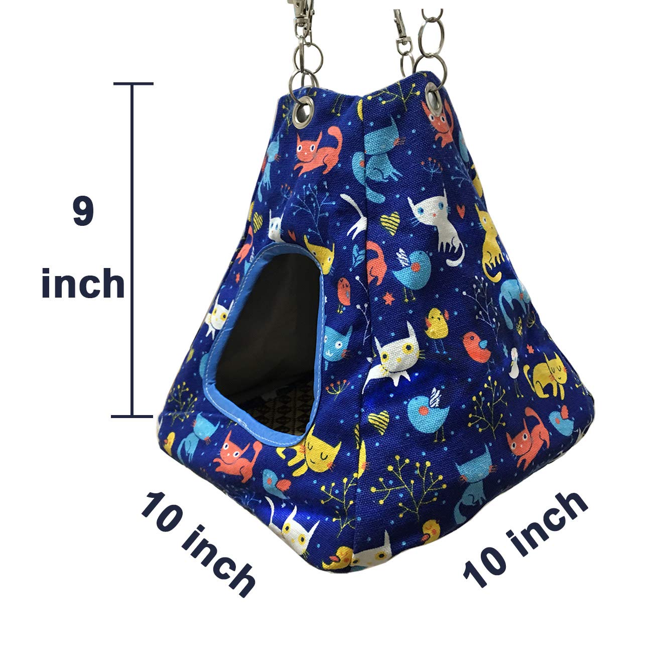 FULUE Ferret Rat Critter Nation Cage Accessories,Ferret Rat Hammock Set Hanging Bed Tent Tunnel for Any Small Animal Bedding