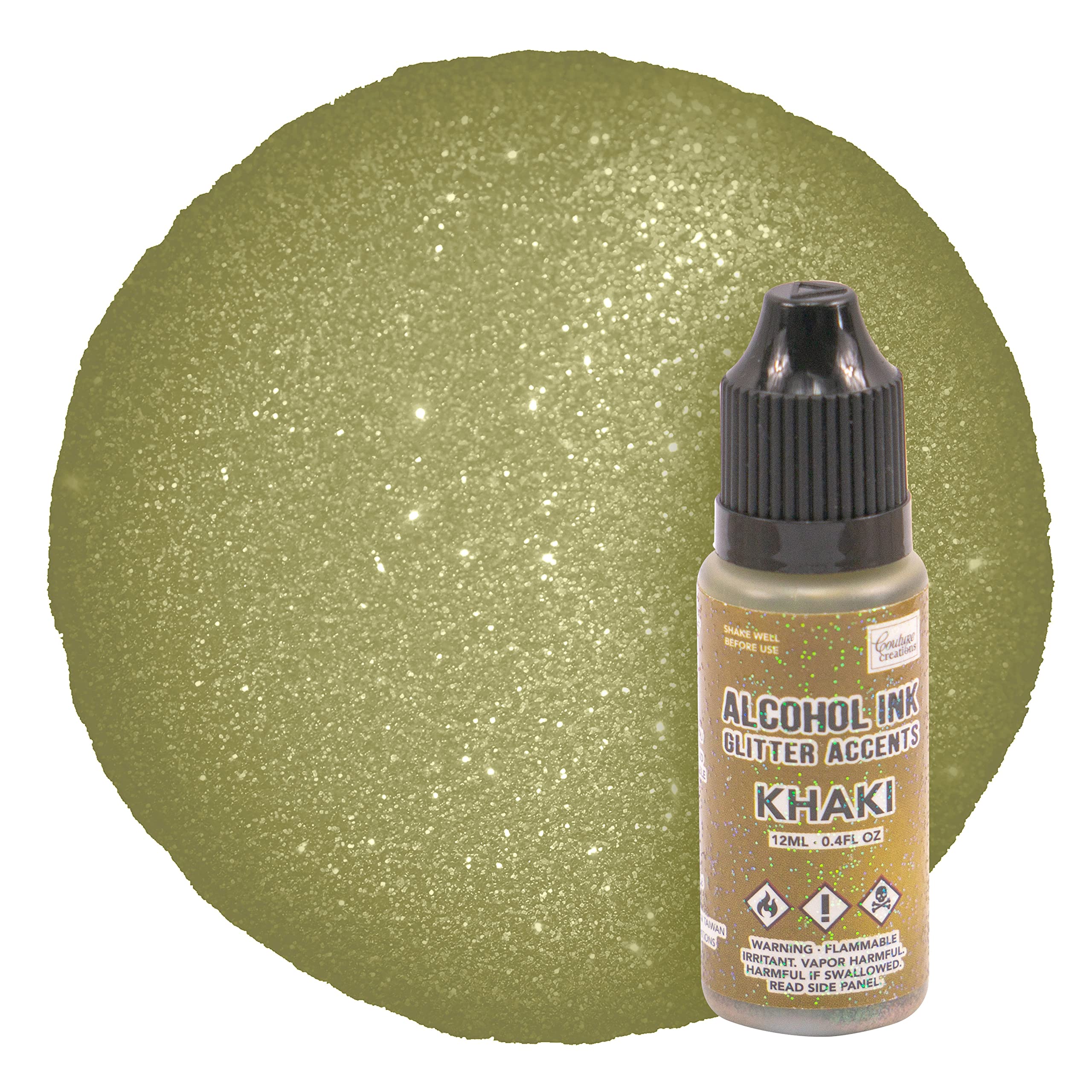 ARTDECO CREATIONS LTD Khaki Alcohol Ink Glitter