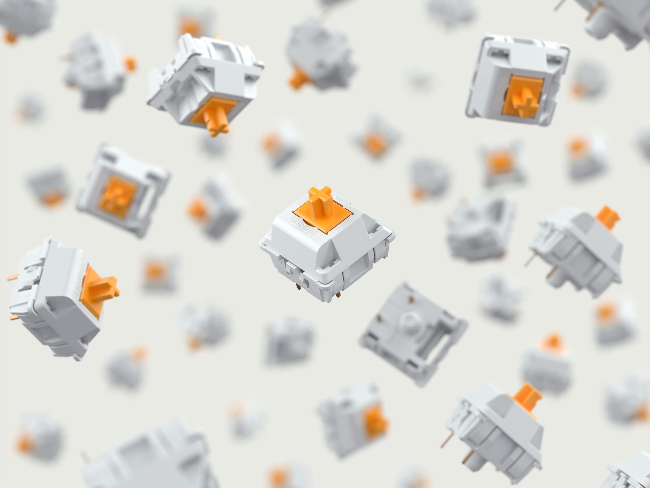 Glorious Panda Switch (Non Lubed Switches) - 36x Plate Mounted 3 pin Switches for Keyboard - Mechanical Keyboard Switches