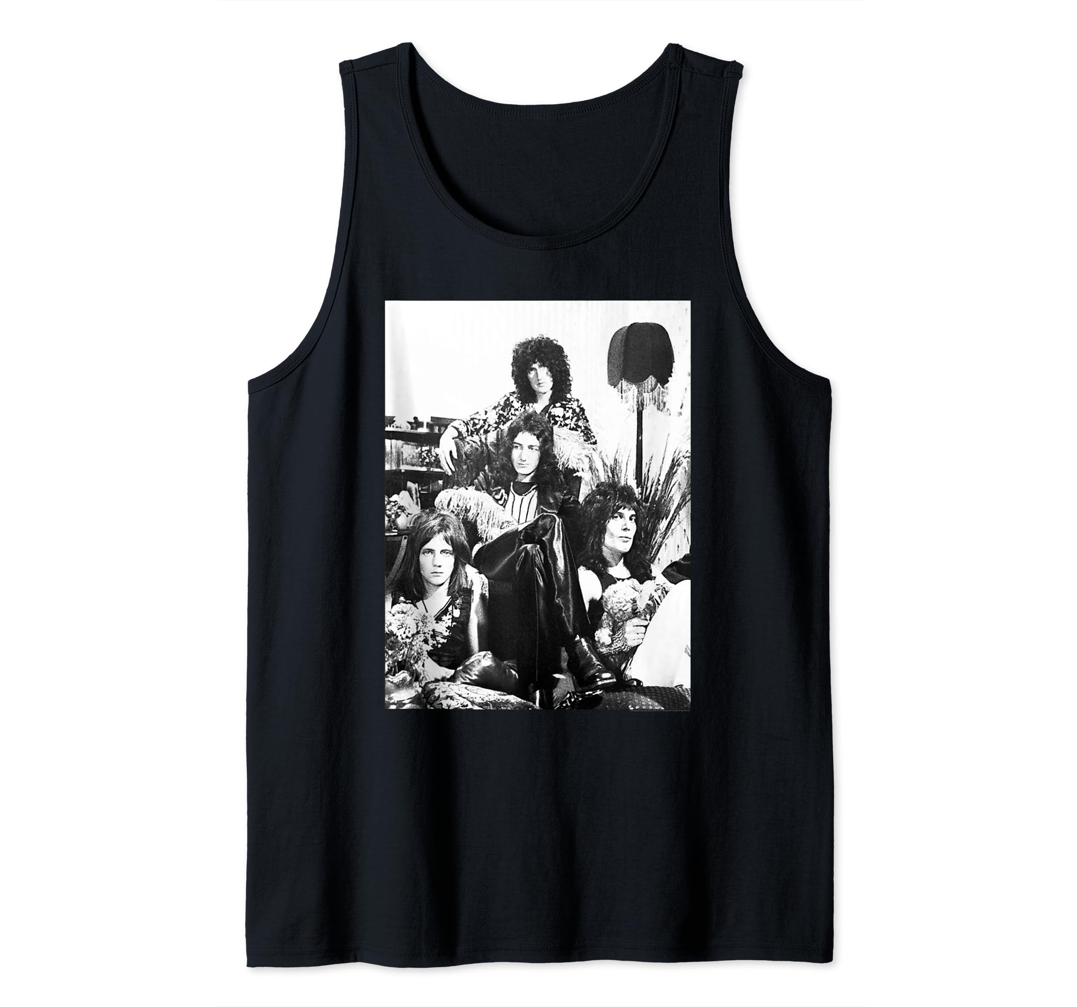 Queen Official Lampshade Promo B&W Vintage Photo Tank Top
