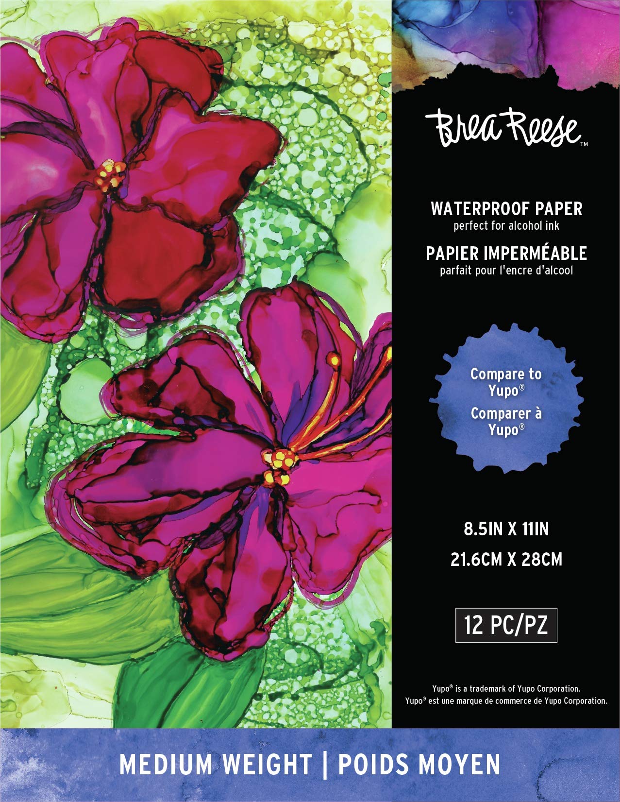 Momenta Brea Reese Waterproof Paper 8.5"X11" 12/Pkg-White-Medium Weight