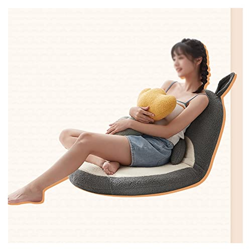 Lazy Sofa Bedroom Lazy Sofa Reclining Bed Back Chair Single Sofa Soft and Comfortable Single Cushion Balcony Single Sofa Sofa Chair (Color : Oak, Size : Large)