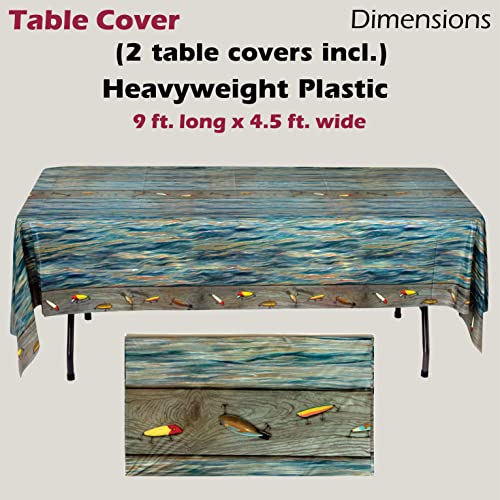 Havercamp Fishing Table Covers (2 Covers)! (54" x 108") for More Party Options go to The Gone Fishin' Collection at The Havercamp Store.