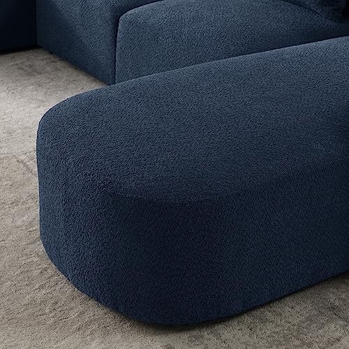 Free Combination Upholstered Reversible Modular Sectional Sofa,Rearrangeable U-Shaped Corner Cloud Deep Sleeper Sofá Bed with 2 Single Seats, Chaises and Ottomans for Living Room Office Furniture Set