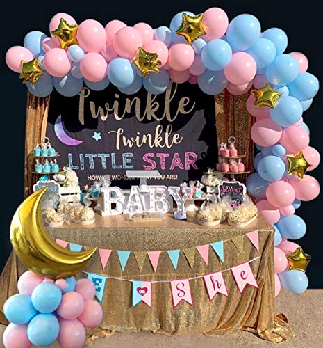Balloon Strip Tape 50Ft Long to Make Arch Garland Steamer for Birthday Wedding Baby shower Party Decorations