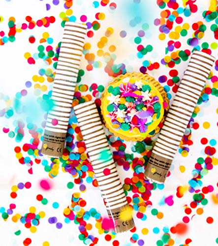 Peachy Party Poppers Confetti Cannons, Modern Biodegradable Wedding Confetti Cannon, Confetti Poppers for Send Off, Wedding, New Years Eve, Party Supplies