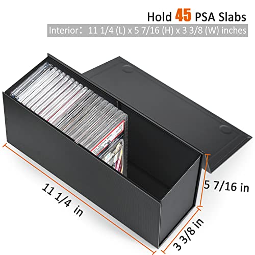 PSA Graded Card Storage Box, PSA Graded Card Storage Holder Container Toploader Box - 1 Pack