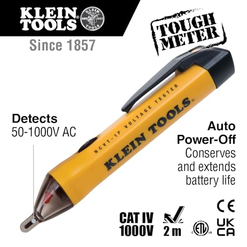 Klein Tools 80064 AC Circuit Breaker Kit with GFCI Digital Circuit Breaker Finder, Non-Contact Voltage Tester Pen and Zipper Bag, 3-Piece