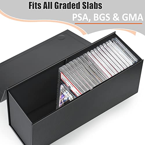 PSA Graded Card Storage Box, PSA Graded Card Storage Holder Container Toploader Box - 1 Pack