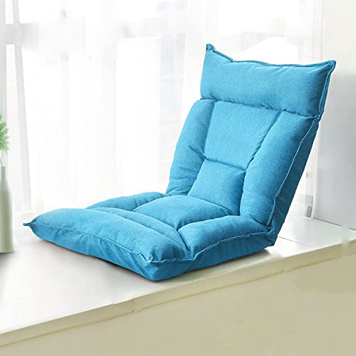 ASUMUI Lazy Sofa Tatami, Folding Single Sofa, Bed Seat Bedroom Balcony Bay 5 Gears for The Waist, 42 Gears for The Head, Adjustable (a)