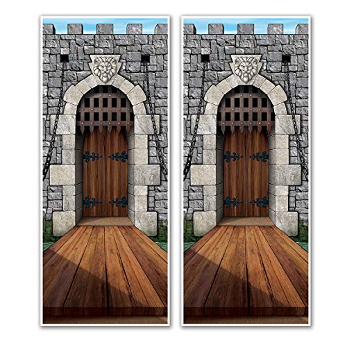 Beistle Castle Door Cover, 30" x 6', Multicolor