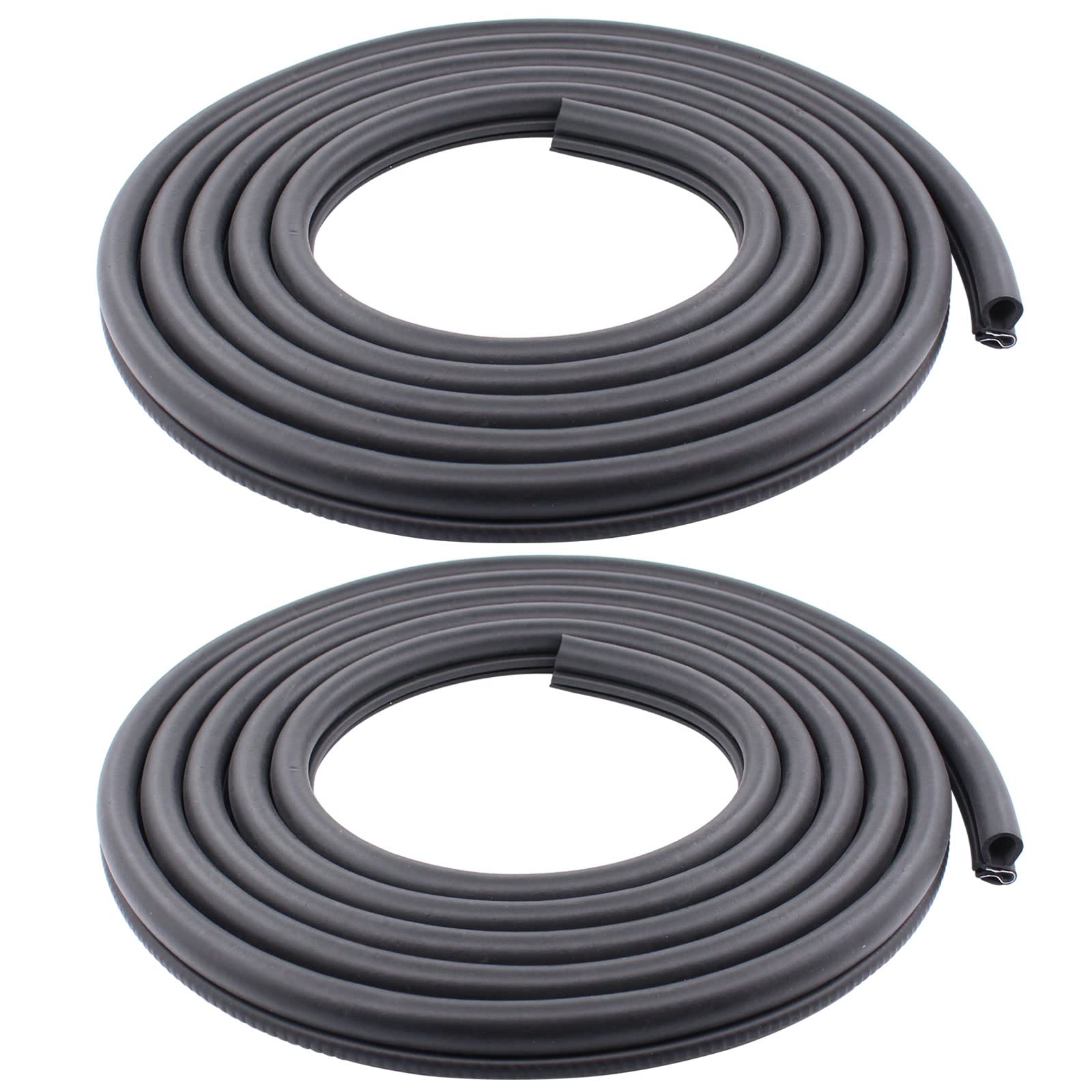 XtremeAmazing Rubber Door Seals Weatherstrip for Ford F100 F150 F250 F350 1973-1979 Weather Strip Seal Driver and Passenger Side Pair