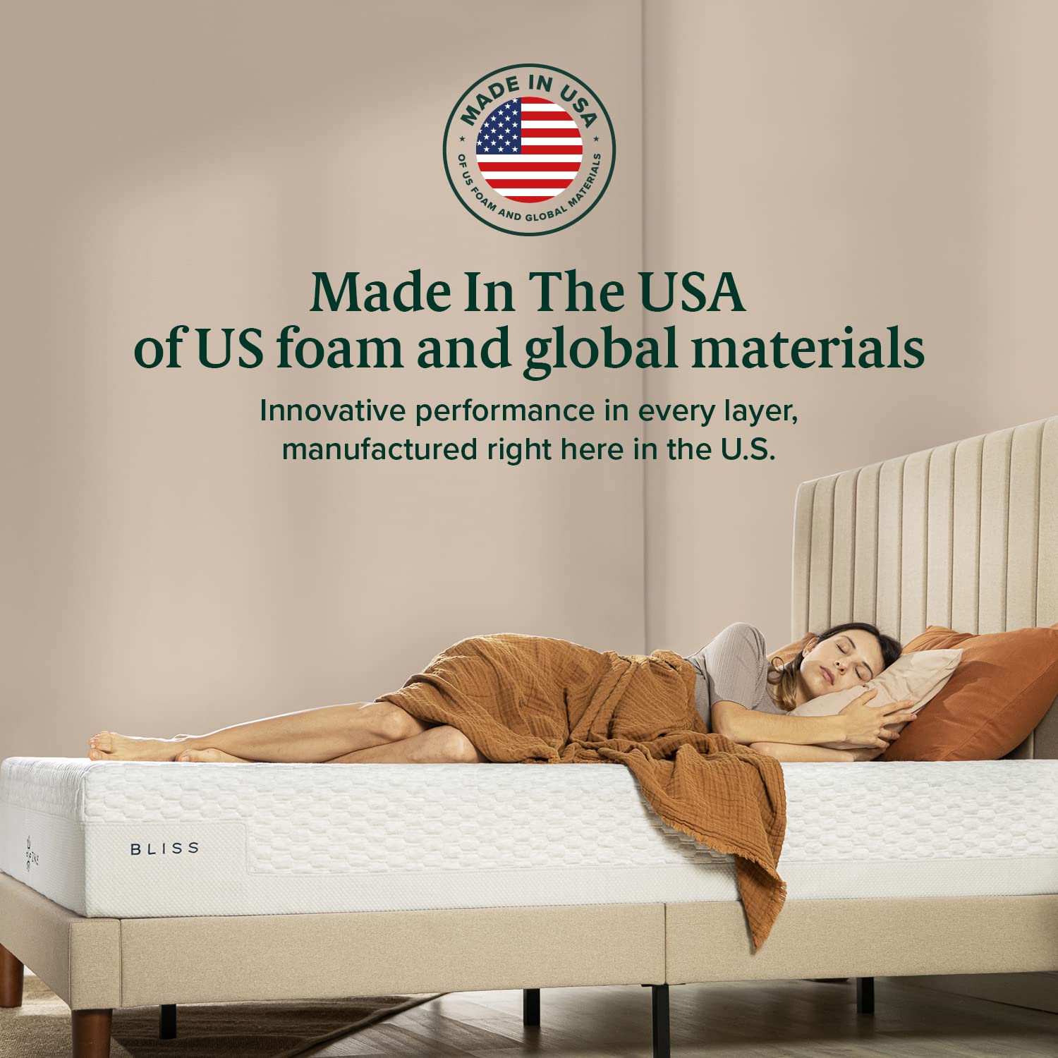 ZINUS 10 Inch Bliss Memory Foam Mattress Sustainable TENCEL Blend Cover, Full, Pressure Relieving, CertiPUR-US Certified, Mattress in A Box, All-New, Made in USA
