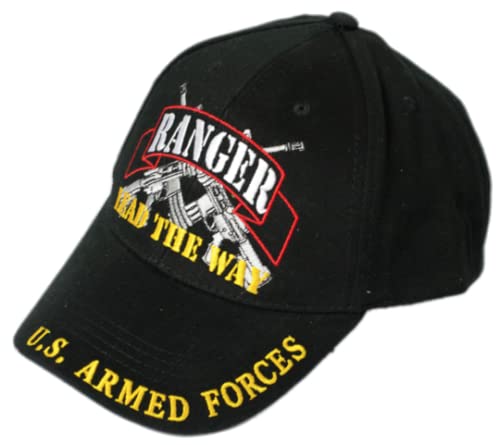 Flakita's Novelties US Army Ranger Lead The Way US Armed Forces Veteran Embroidered Baseball Cap HAT