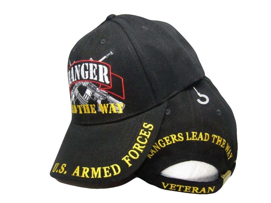 Flakita's Novelties US Army Ranger Lead The Way US Armed Forces Veteran Embroidered Baseball Cap HAT