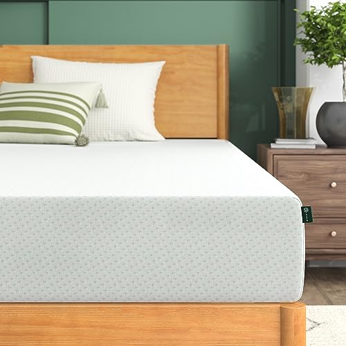 ZINUS 8 Inch Green Tea Memory Foam Mattress, Twin XL, Fiberglass Free, Patented Custom Contour Support, Sturdy Base Foam, CertiPUR-US Certified, Mattress in A Box, White
