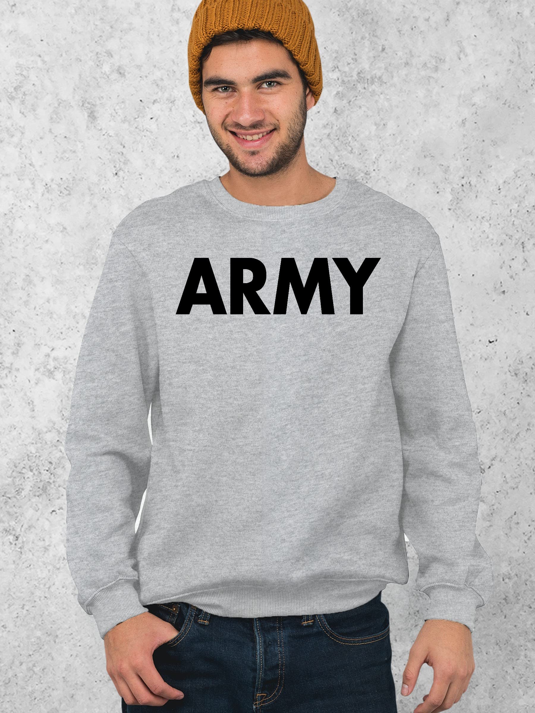 Promotion & Beyond Military Gear Army Training PT Crewneck Sweatshirt, M, H. Grey