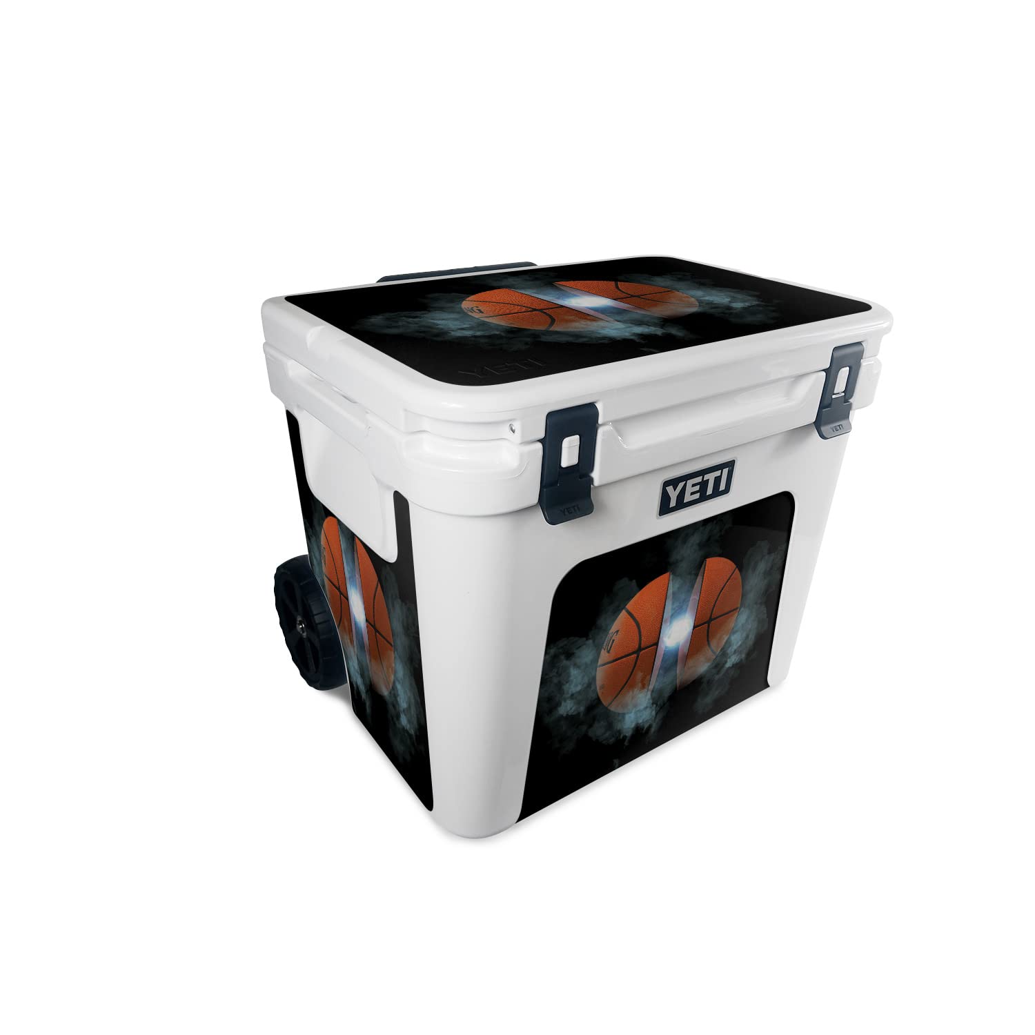 MightySkins Skin Compatible with Yeti Roadie 60 Wheeled Cooler - Basketball Orb | Protective, Durable, and Unique Vinyl Decal wrap Cover | Easy to Apply, Remove, and Change Styles | Made in The USA