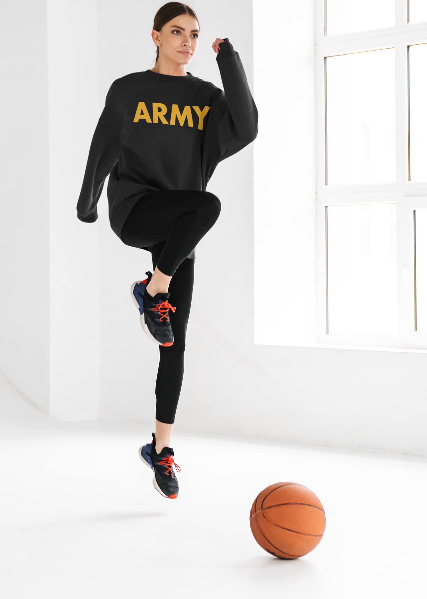 Promotion & Beyond Military Gear Army Training PT Crewneck Sweatshirt, M, H. Grey