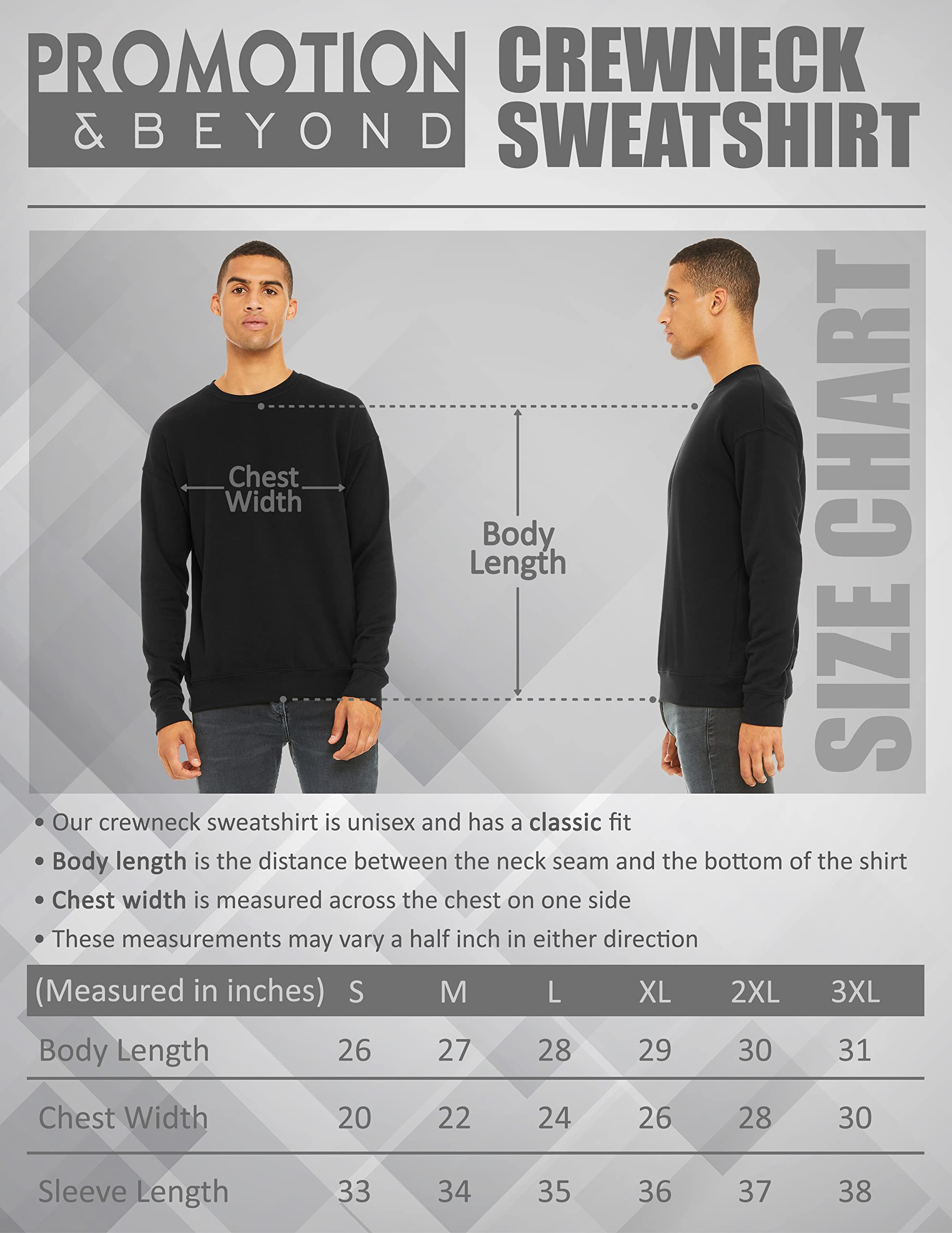 Promotion & Beyond Military Gear Army Training PT Crewneck Sweatshirt, M, H. Grey