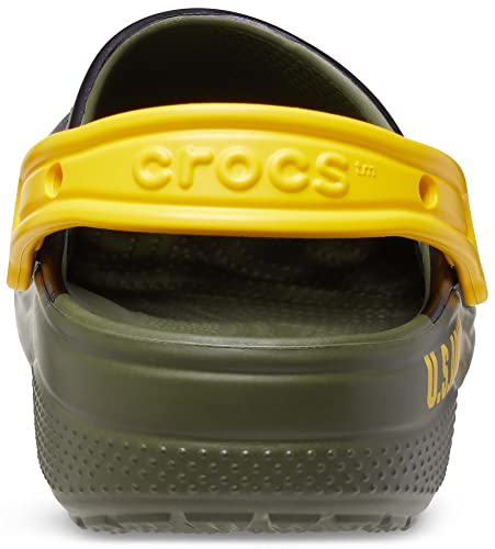 Crocs Unisex Classic United States Military Clogs, Army, 12 Women/10 Men