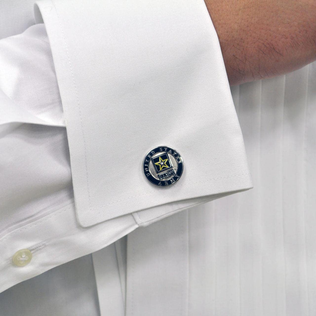 PinMart's Officially Licensed U.S. Army Cufflinks - Silver