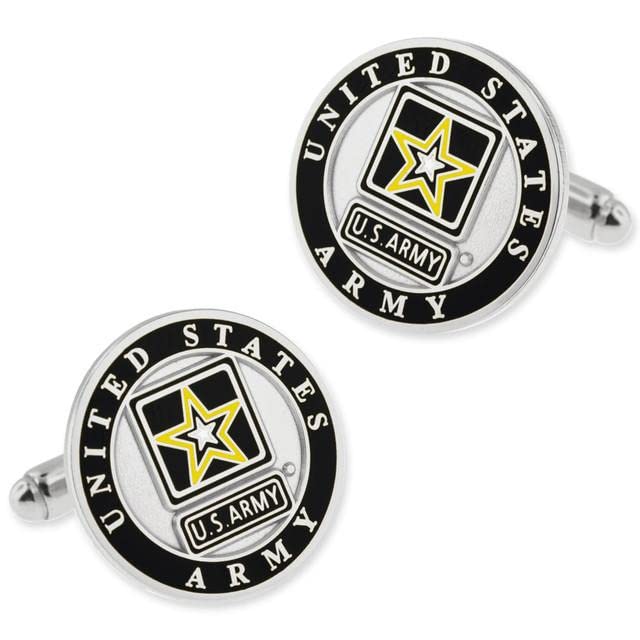 PinMart's Officially Licensed U.S. Army Cufflinks - Silver