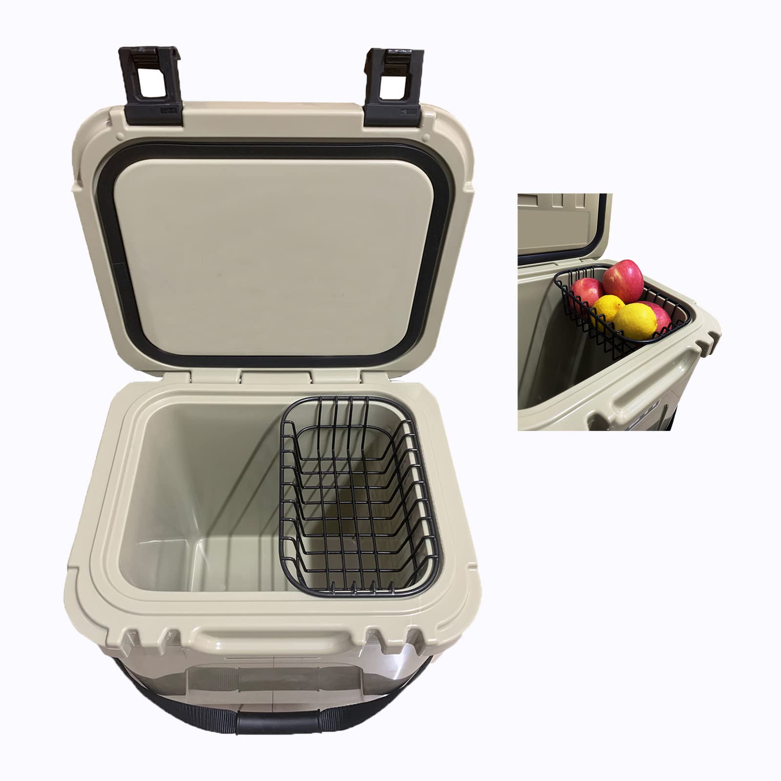 KDOWES Cooler Basket for YETI Roadie 24 and Roadie 32, Dry Goods Wire Cooler Rack Storage Will Keep Smaller Items Dry and Stay Goods High for Roadie 24 Ice Chest Good to Hold Fruit, Utensils, etc