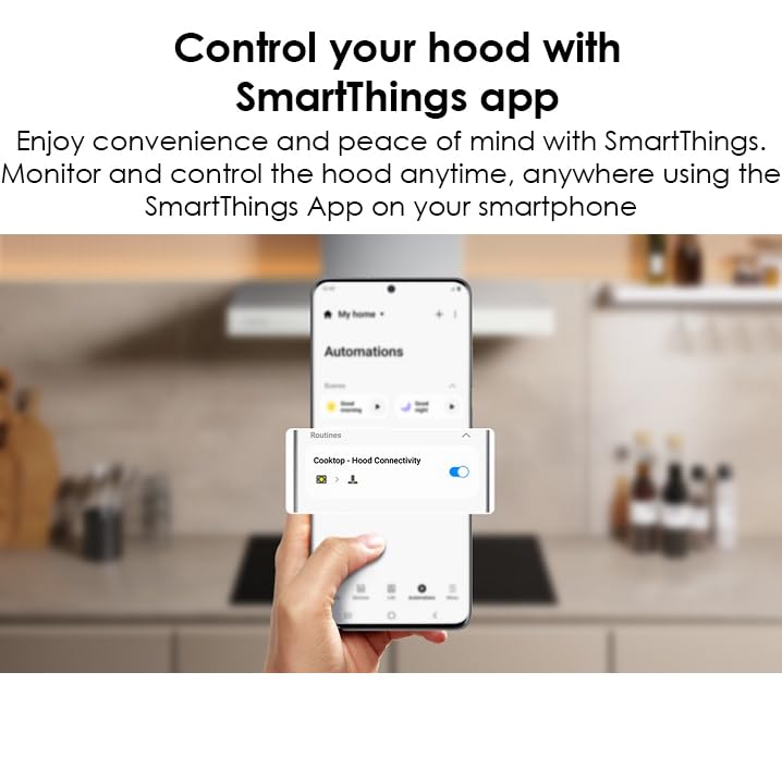 Samsung 30" Bespoke Smart Wall Mount Hood in Clean Grey, NK30CB600WCGAA