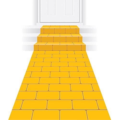 Yellow Brick Road Novelty Aisle Floor Runner Princess Decorations Party Supplies 24" x 10'