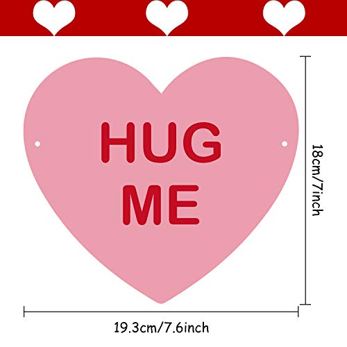 TUPARKA Valentine Conversation Candy Hearts Banner Valentine Candy Hearts Sayings Garland for Valentine's Day Decoration Party Supplies