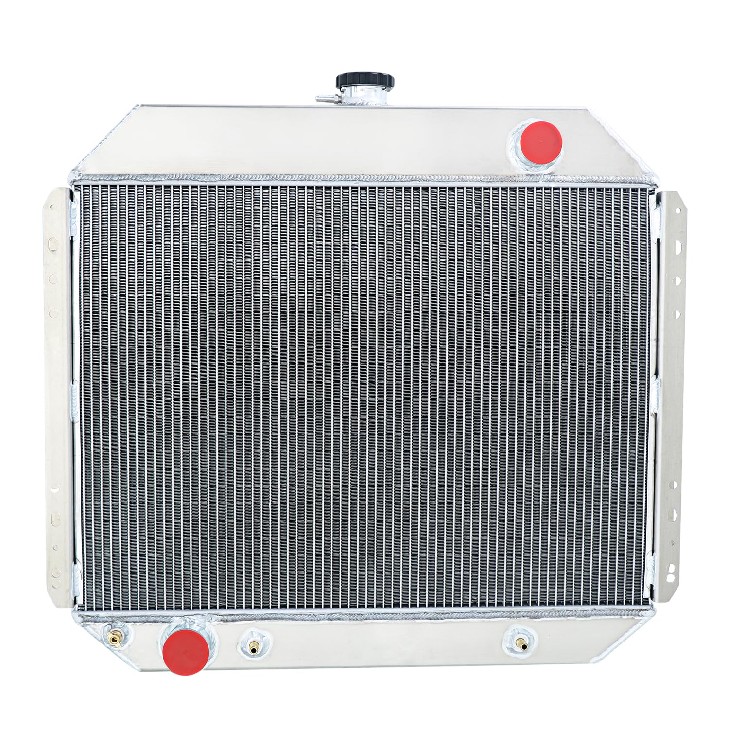 Lizroodia 4 Row Core Full Aluminum Radiator Compatible with 1966-1979 67 68 69 70 71 72 73 74 74 76 77 78 Ford F100 F150 F250 F350 Bronco Truck