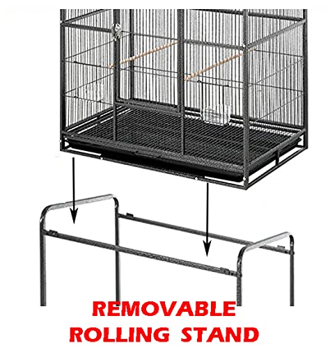 70” X-Large 5-Levels Tight 1/2-Inch Bar Spacing Small Animals Critters Chewproof Cage for Chinchillas Ferrets Rats Hamster Hedgehog Sugar Glider Mouse Squirrel Removable Rolling Stand