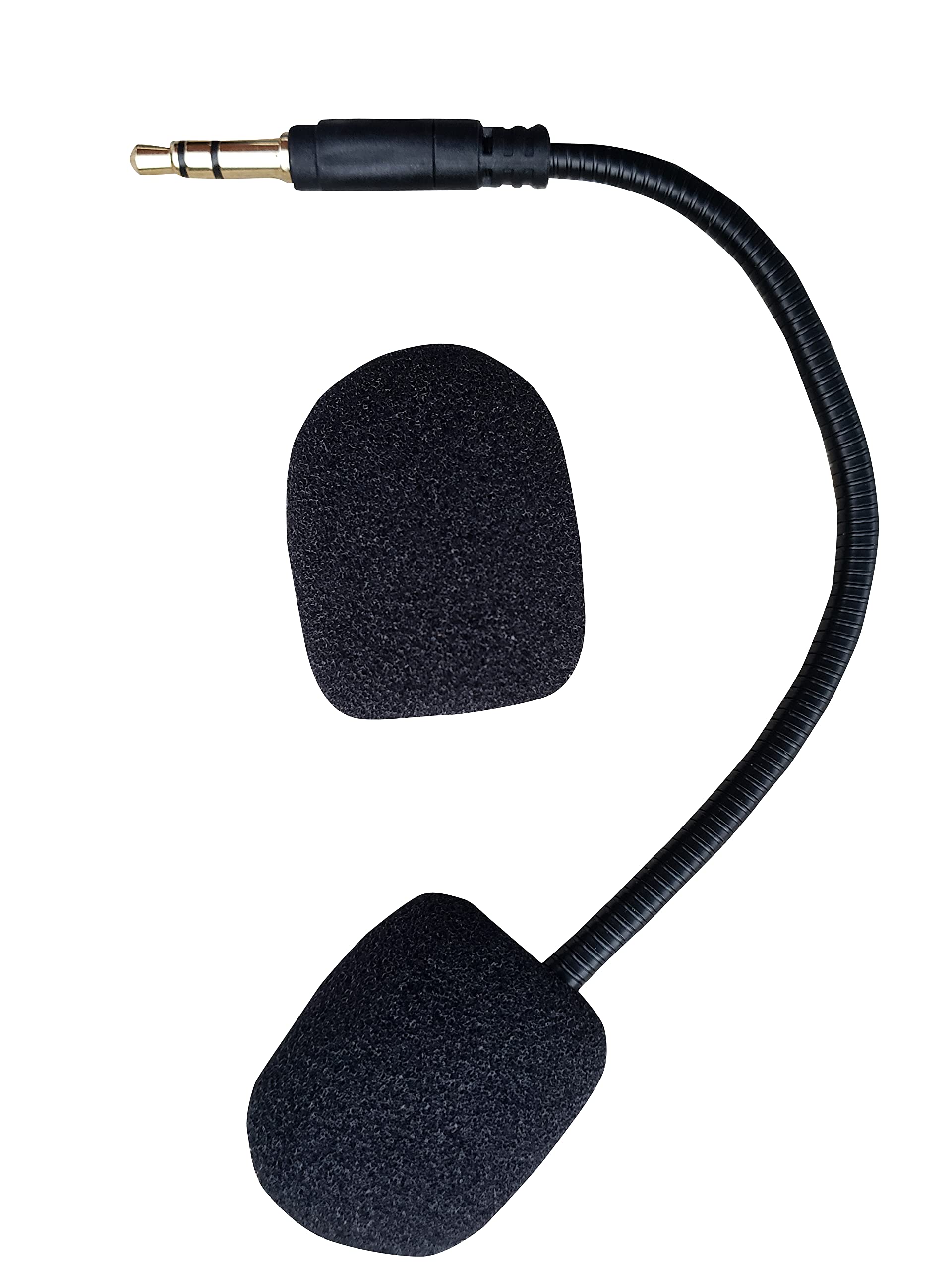 TNE for Turtle Beach Mic Replacement 3.5mm Game Microphone Boom for Ear Force XO One XO Three XO Four Stealth 400 420x 450 500p 520 Recon 50x 50p 50 60p 150 Camo Xbox One PS5 Computer Gaming Headsets