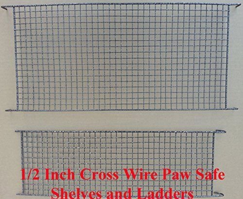 70” X-Large 5-Levels Tight 1/2-Inch Bar Spacing Small Animals Critters Chewproof Cage for Chinchillas Ferrets Rats Hamster Hedgehog Sugar Glider Mouse Squirrel Removable Rolling Stand