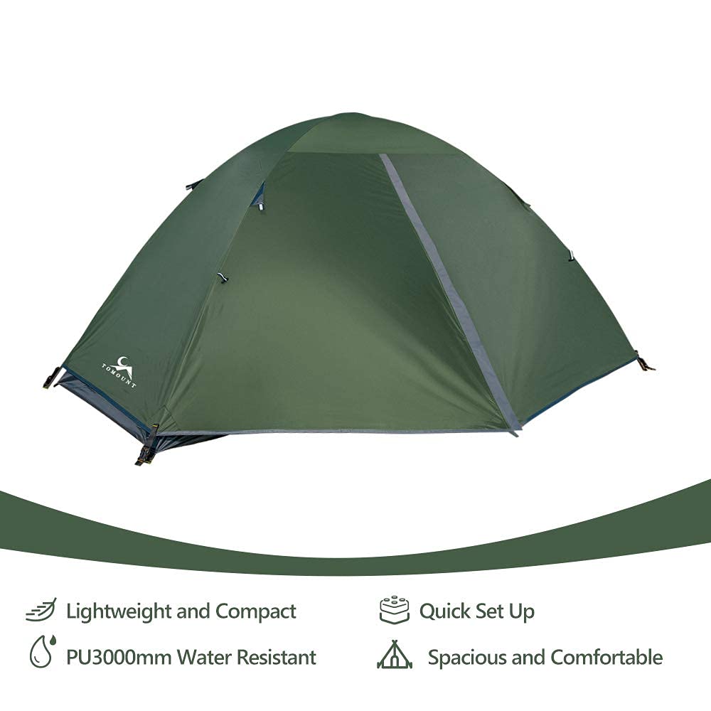 MC TOMOUNT Backpacking Tent 1 Person Waterproof Lightweight Double Layer Free-Standing Aluminum Pole for Outdoor Camping Hiking 4 Season