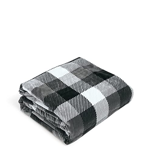 Vera Bradley Women's Fleece Plush Throw Blanket, Kingbird Plaid, 80 X 50