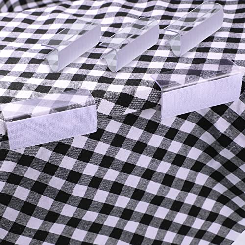 Table Skirting Clips Table Skirt Clips Table Cover Tablecloth Clips Clear Tablecloth Clips Clear Table Edge Clips for Indoor Outdoor Events Wedding Meeting Party Picnic Banquet (24 Pieces)