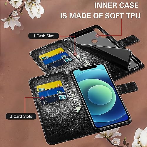 Elgzigok Wallet Phone Case for iPhone Xs Max with Cat Print-aa142 - Stylish and Functional PU Leather-Free Smartphone Case with Card Holder