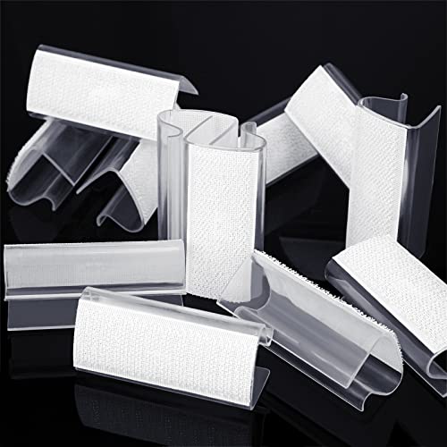 Table Skirting Clips Table Skirt Clips Table Cover Tablecloth Clips Clear Tablecloth Clips Clear Table Edge Clips for Indoor Outdoor Events Wedding Meeting Party Picnic Banquet (24 Pieces)