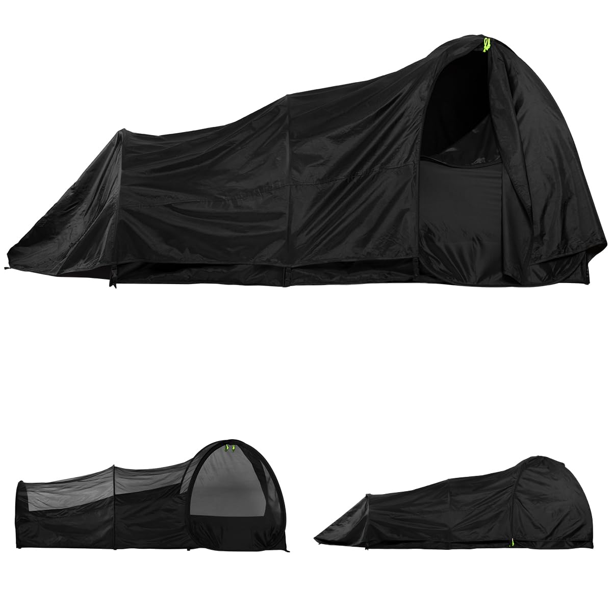 L RUNNZER One Person Tent, Pop Up Ultralight Bivvy Tent for Camping, Backpacking & Trekking with Rainfly