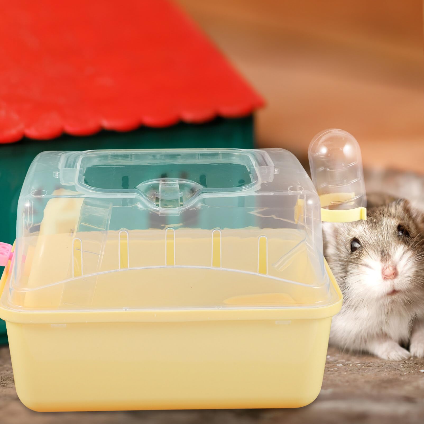 Box Hamster Cage Guinea Pig Case Hamster Carrying Case Hamster Container Cage for Hamster Small Pets Carrying Cage Hamster Carry Case Guinea Pigs Cages Pet Cage for Outdoor