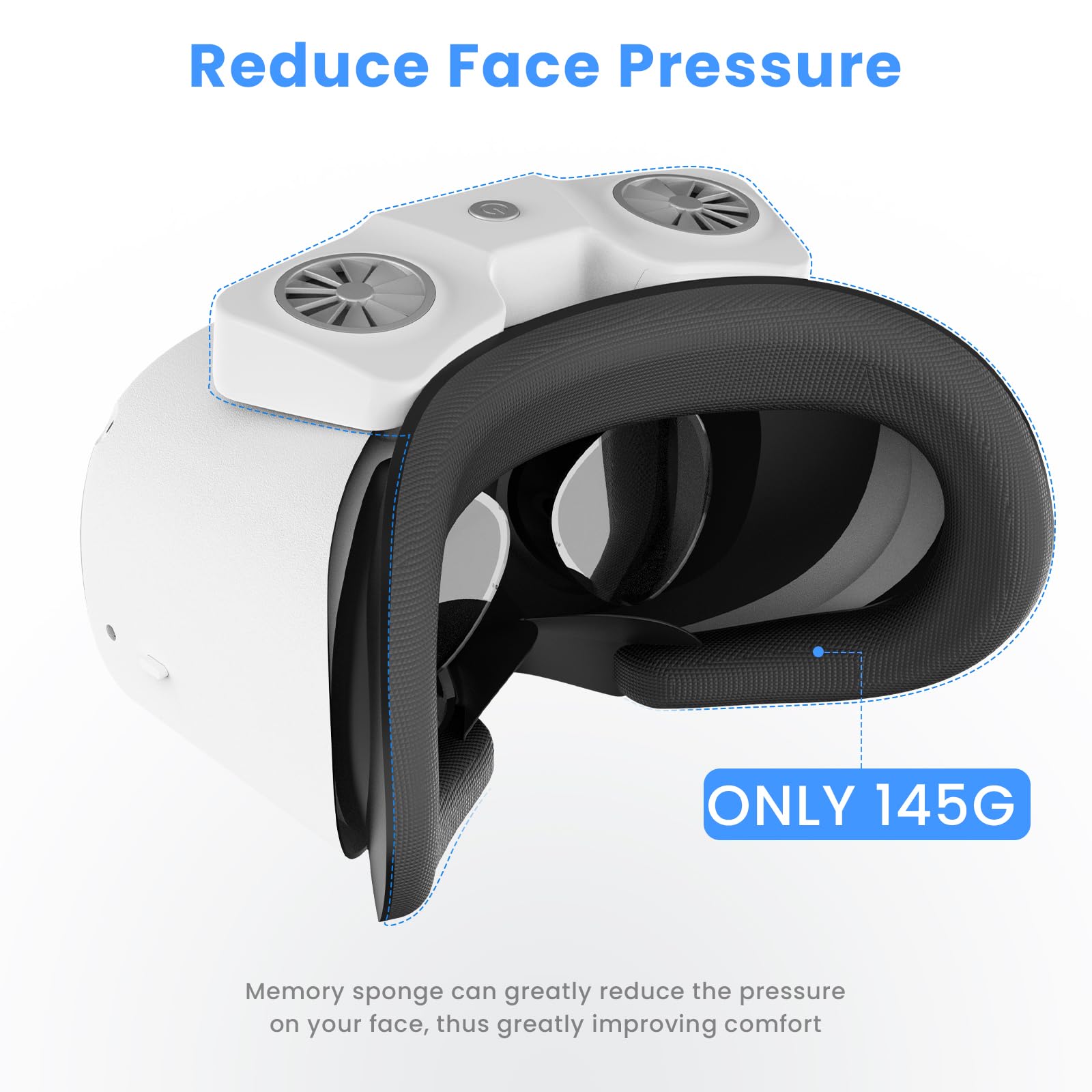 VR Face Cover Fan Accessories Head Strap