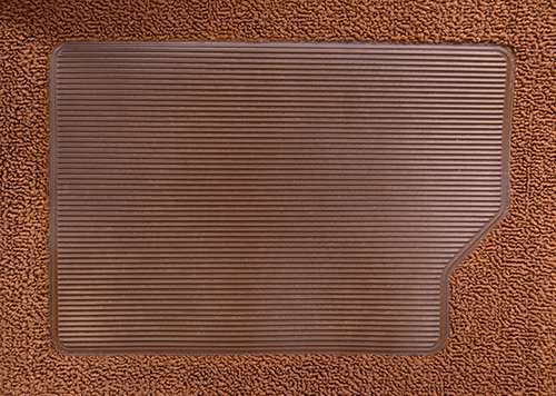 Replacement Auto Carpet Floor Liner - Molded Cutpile - fits 1974-1979 Ford F-100 Extended Cab 2WD Automatic C-6 Trans Column Shift (Medium Doeskin)