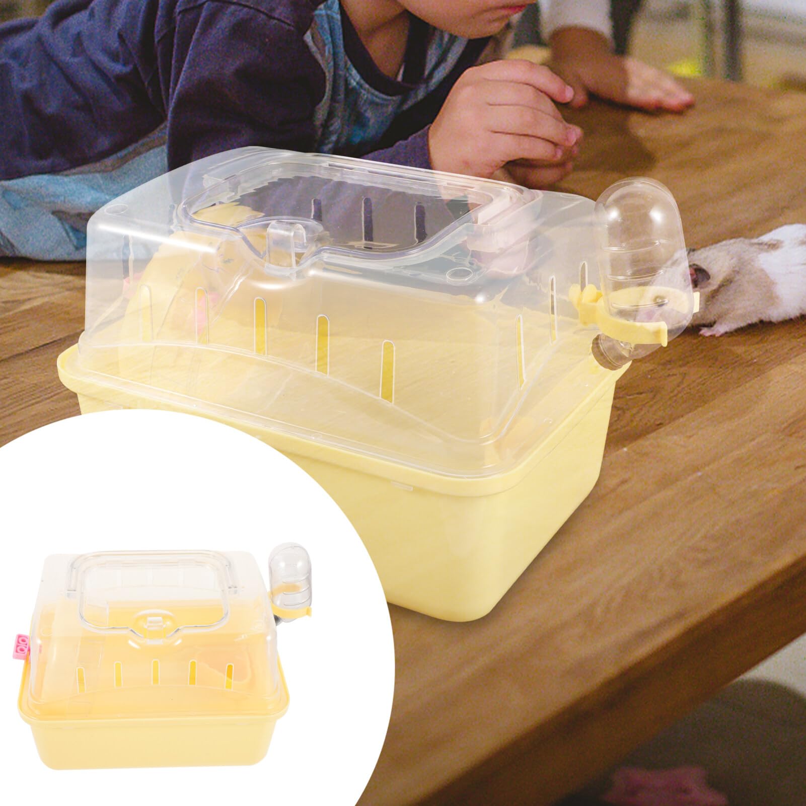 Box Hamster Cage Guinea Pig Case Hamster Carrying Case Hamster Container Cage for Hamster Small Pets Carrying Cage Hamster Carry Case Guinea Pigs Cages Pet Cage for Outdoor