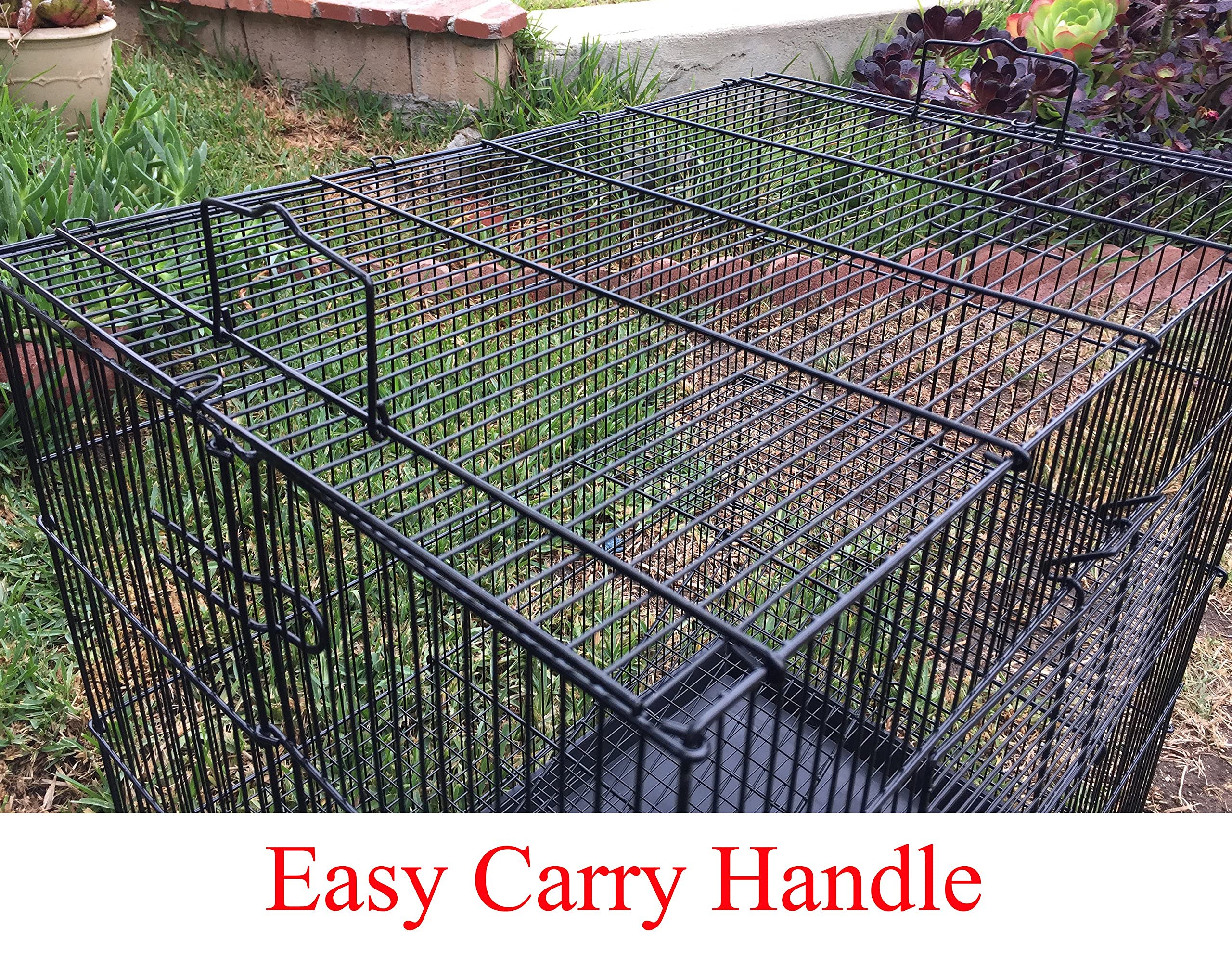 Large 30" Lx18 Wx24 H First Home Multi-Level Habitat Rat Mouse Guinea Pig Chew Free Metal Cage for Exotics Small Animal Critters